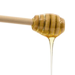 Honey Dipperz 6" Inches Long (16cm) Wooden Honey Dipper Drizzler Stirring Stick, Spoon Rod Muddler Dispense