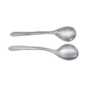 mariposa salad server, silver