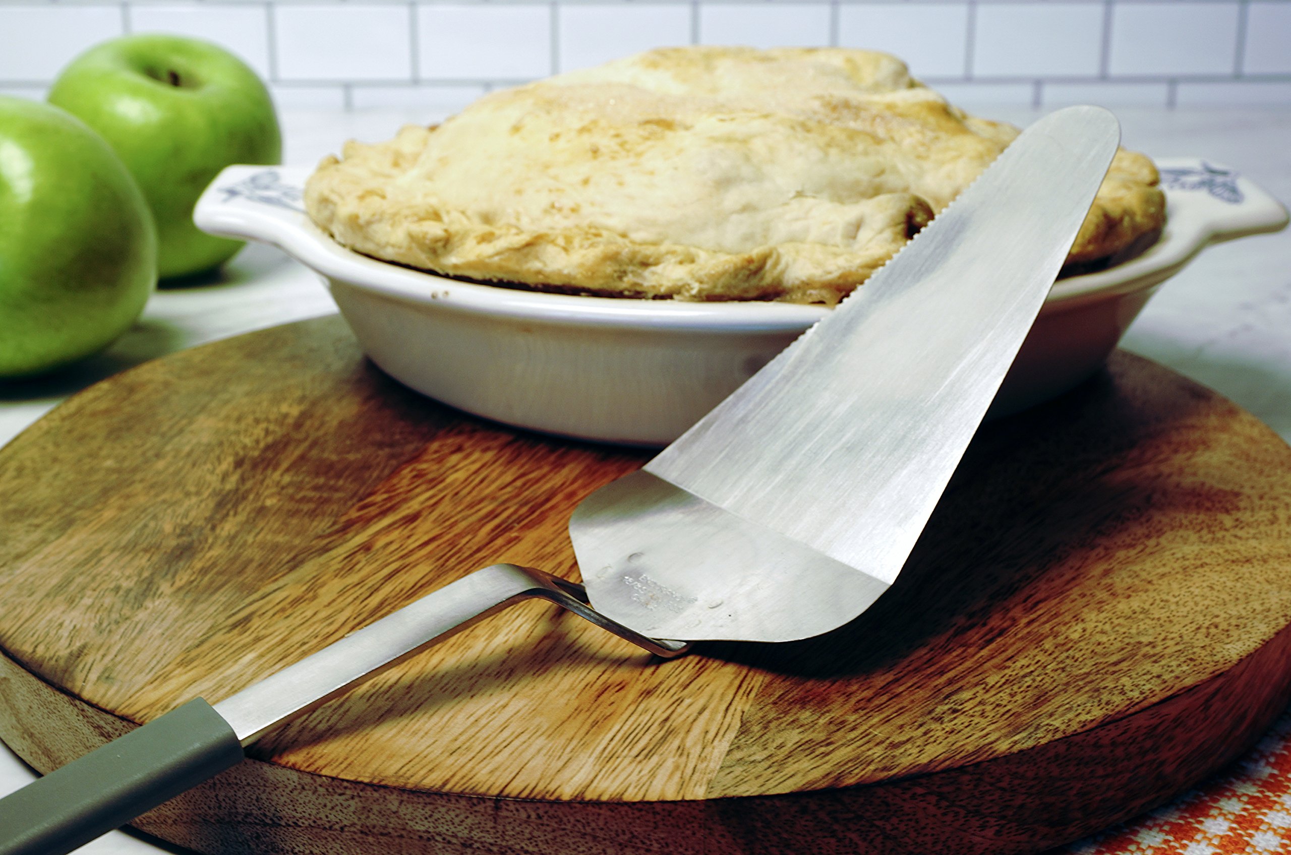 RSVP International Endurance Kitchen Tool Collection Flexible Stainless Steel, Dishwasher Safe, Pie Server