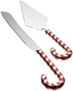 godinger candy cane cake set