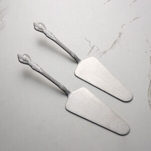 BESTonZON Cake Spatula Stainless Steel Pie Cake Spatula Dessert Pastry Pie Cake Servers Cutter Tart Dessert Slicer