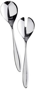 alessi mami 10-1/4-inch by salad set, mirror polished