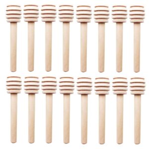 30 pieces honey dipper sticks, lacitycover 3 inch mini premium wood honeycomb stick for honey jar dispense drizzle honey and wedding party favors gift