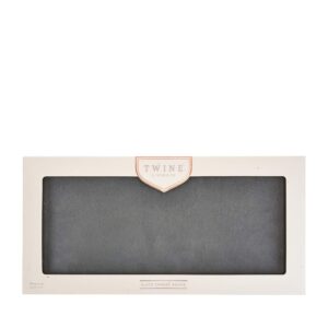 Twine Country Home Black Slate Cheese Board with Handle & Chalk Set - 16" x 8" Stone Plate Board for Tapas, Appetizers & Charcuterie Platters - Gourmet Kitchen Gift Essentials