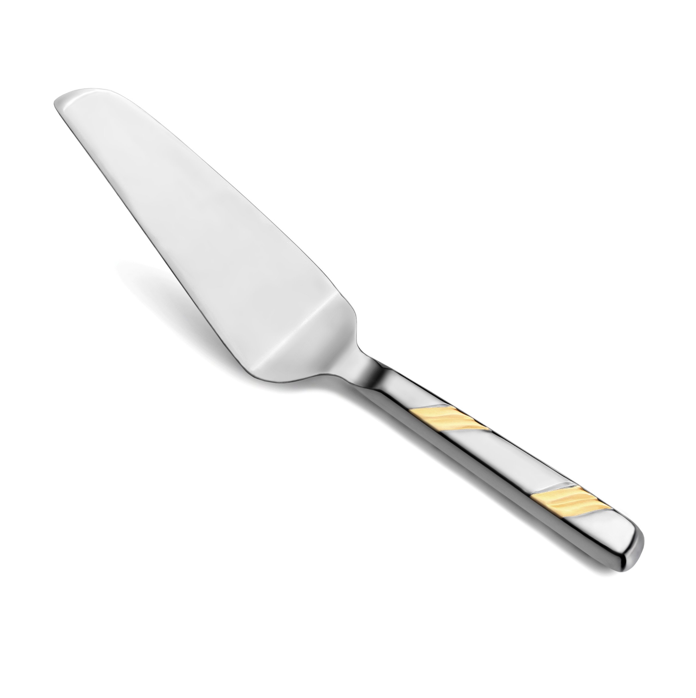 New Star Foodservice 52404 Hollow Handle Cake Server, 10.75", Gold