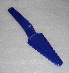 vintage tupperware pastry server pie wedge cutter royal blue