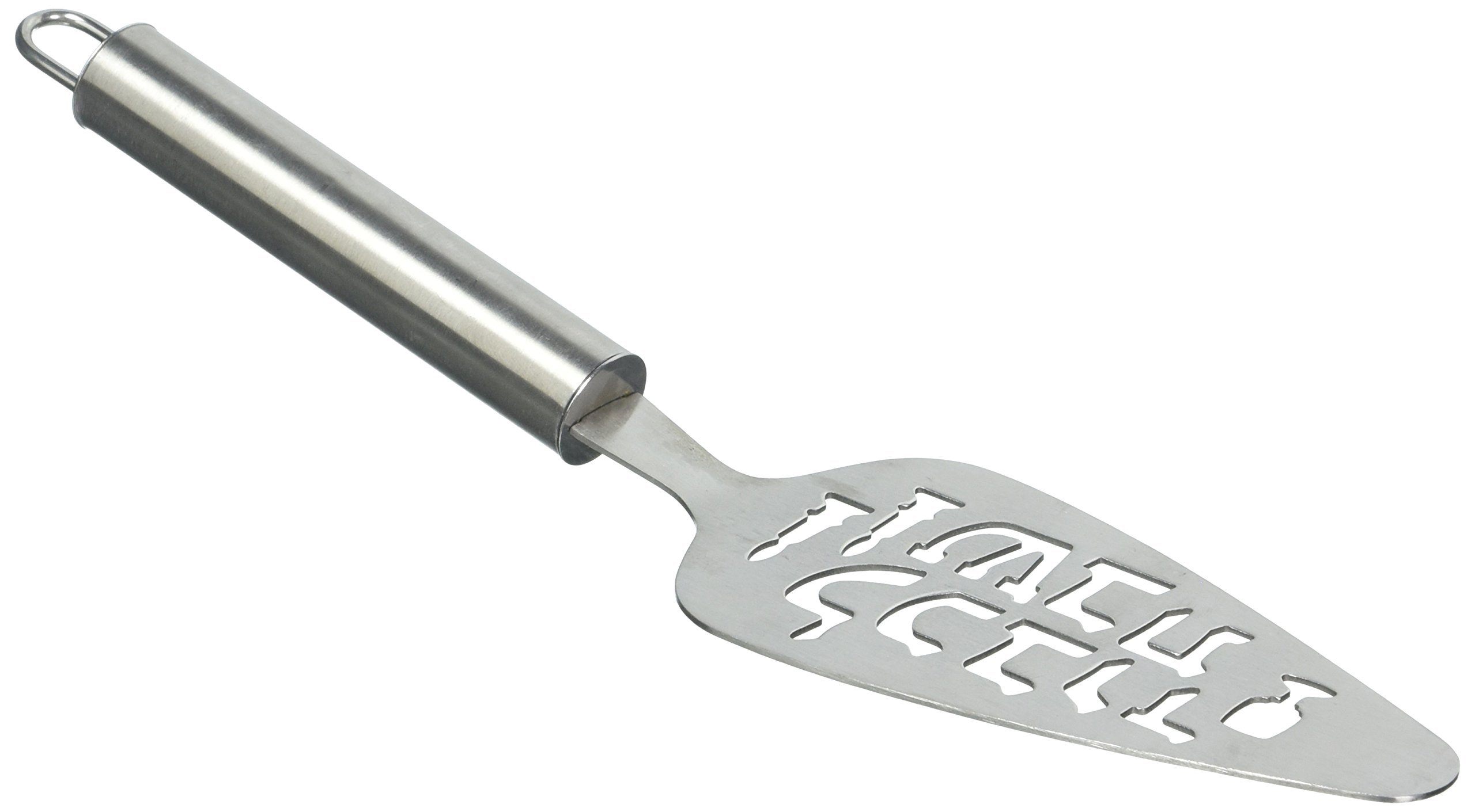 Rite Lite KWS-3-H Stainless Steel Shabbat Stamped Server Cake Server, Silver Serving Spatula for Cakes, Pies, Brownies, Lasagna, with Hebrew Text Design