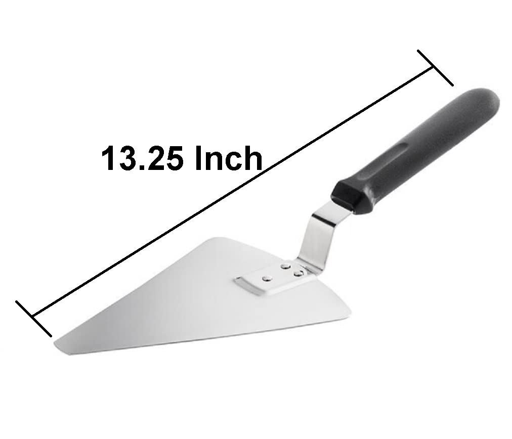 Bits N Things 13.25" Extra Large Pizza/Pie/Cake Server with Black Offset Handle - Pack of 1