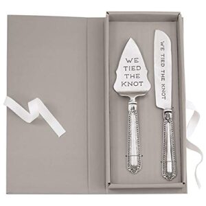 mud pie wedding cake serving set