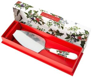 portmeirion holly and ivy cake server