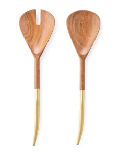 set of wooden salad servers- for veggie and pasta salads