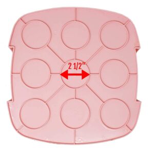 Lavo Home Cake & Cupcake Carrier/Storage Container Holds up to 8 inch 2-layer cake, Pink & Clear - Transports Cakes, Pies, Muffins or Other Desserts - Freezer & Dishwasher Safe