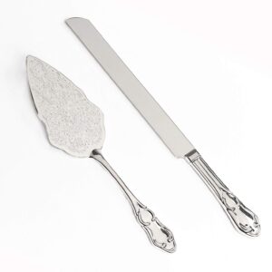 embossed cake server set