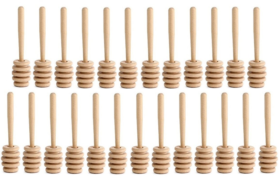 Nakpunar Wooden Honey Dippers (25, 4")