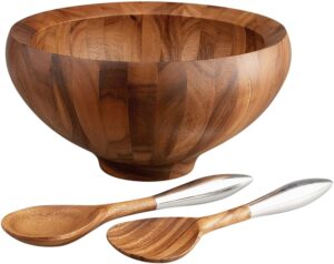 nambè 5001 yaro salad bowl w/servers