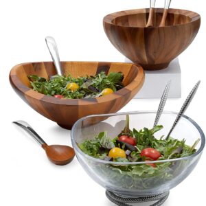 Nambè 5001 Yaro Salad Bowl w/Servers