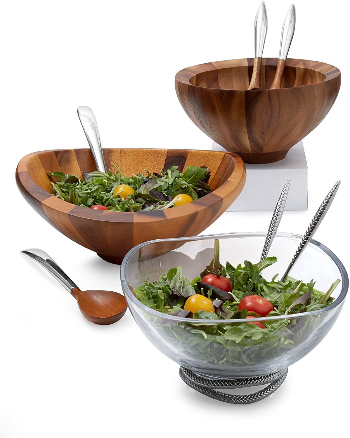 Nambè 5001 Yaro Salad Bowl w/Servers