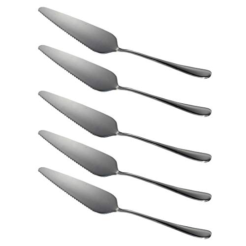 Richohome Stainless Steel Pie Server Cake Server, Pack of 5