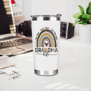 LIZAVY Mothers Day Gifts for Grandma from Grandkids - Great Grandma Gifts - Birthday Gifts for Grandma, Grandma Birthday Gifts - Best Grandma Tumbler 20Oz