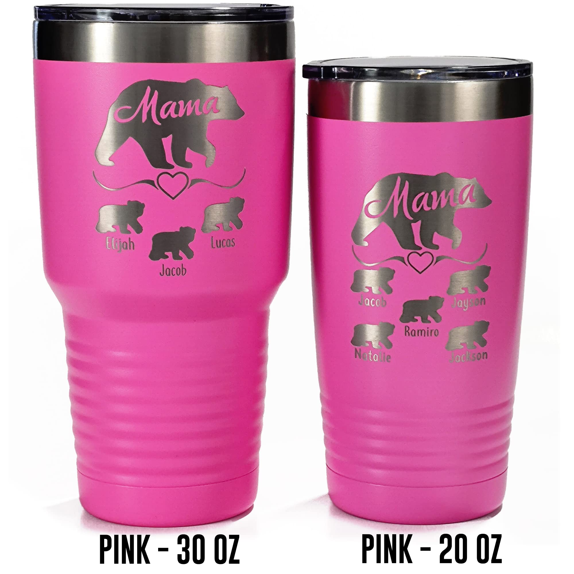 Mothers Day Gifts Mama Bear Personalized Tumbler | Gift For Her | Mothers Day Gifts For Mom | Gifts for Women | Mothers Day Gifts From Daughter | Custom Mothers Day Gift