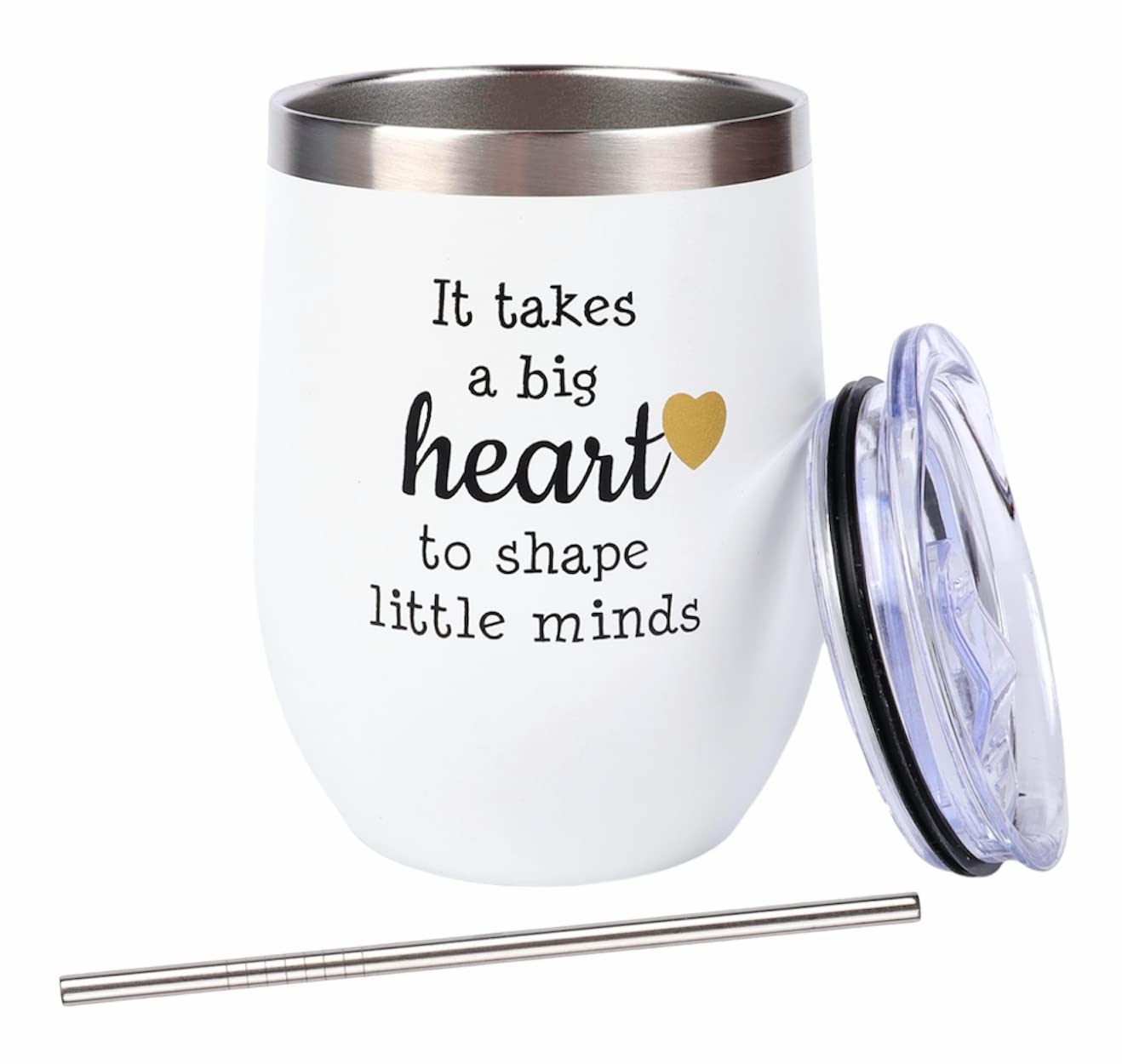 MARKHA Teacher Appreciation Week Gifts for Women Tumbler Cup - Best Teacher Gifts for Women - Cool Gifts for Teachers Women/Men Stainless Steel Teacher Tumbler with Straw and Lid - 12 oz