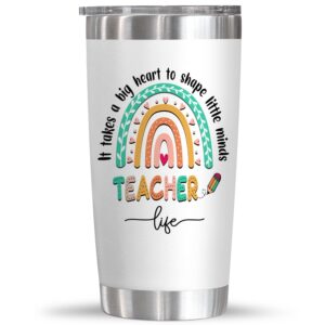 oassie teacher appreciation gifts for women, teachers day, birthday, christmas, valentines day, graduation gifts, teacher supplies, thank you gifts for teacher, 20oz stainless steel tumbler