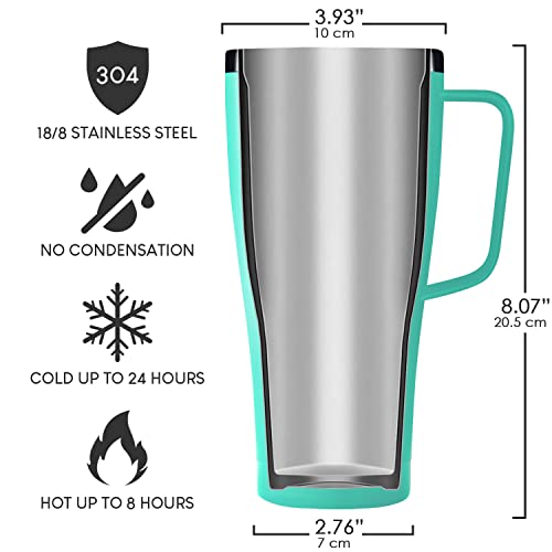 30oz Insulated Mom Travel Tumbler with Handle - My Favorite Child Gave Me This Cup Stainless Steel Tumbler for Mom from Daughter, Son as Christmas, Birthday, Mothers Day Gift, Mothers Tumbler