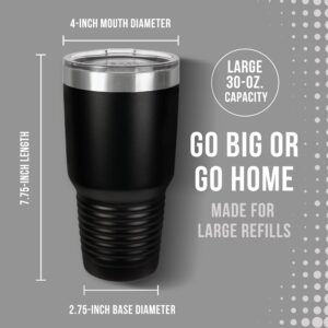 JFWcreations Soccer Coach Tumbler - Soccer Coach Gift 30oz Insulated Engraved Stainless Steel Soccer Coach Cup Black