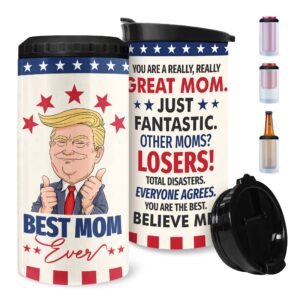 best gift for mother - gifts for mom - mothers day gift from daughter son - christmas gift for mom - moms ideas birthday tumbler best mom ever can cooler mug cup gifts 12oz