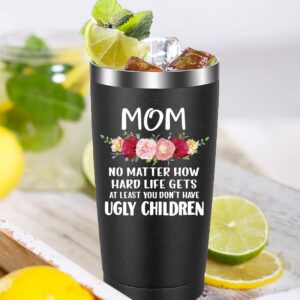 Gifts for Mom from Daughter, Son, Husband - First Mothers Day Gifts for Mom, Women, Wife - Funny Birthday Gifts Ideas for Mom -Personalized Best Mom Ever Presents for New Mom, Bouns Mom -20 oz Tumbler