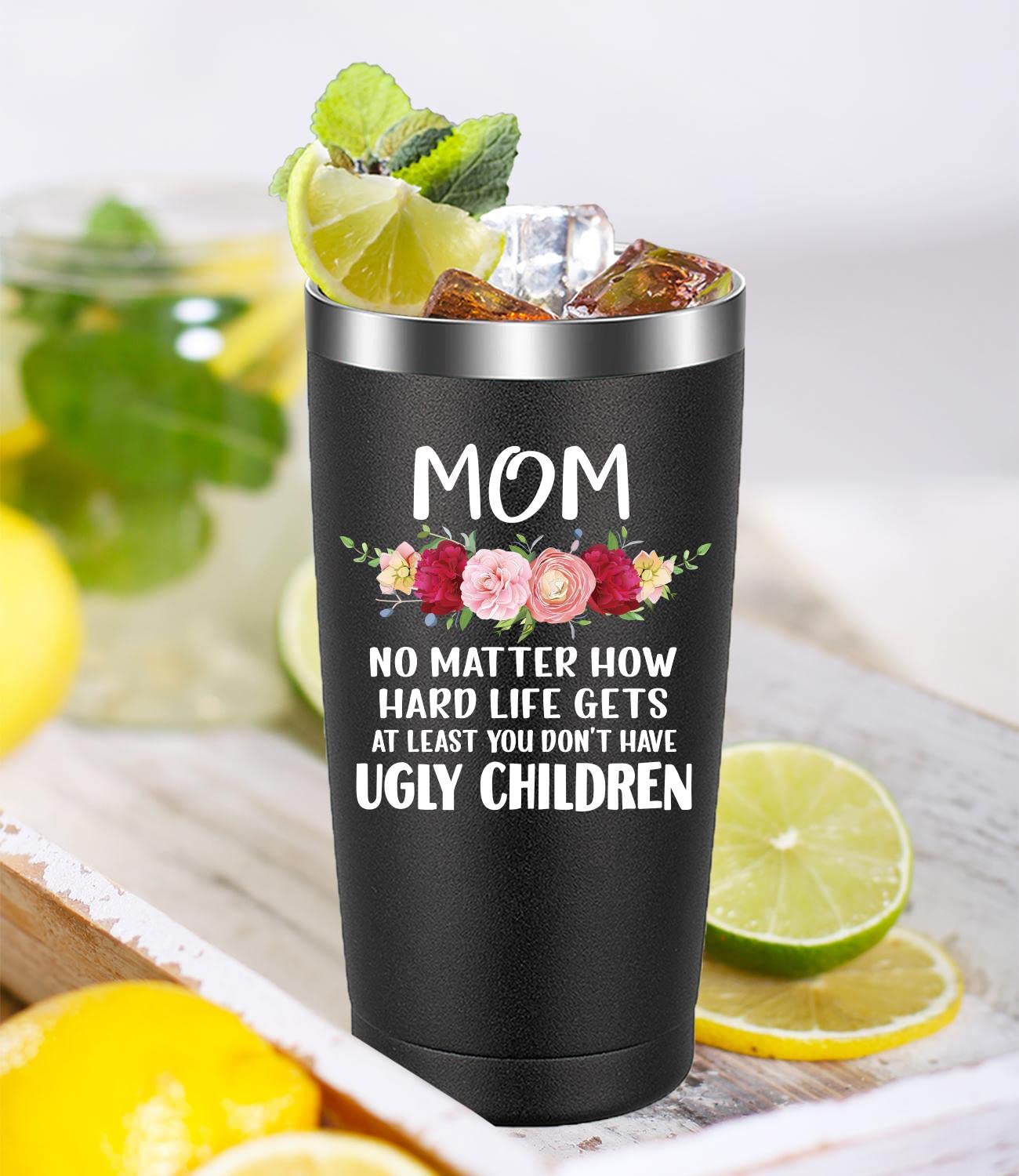 Gifts for Mom from Daughter, Son, Husband - First Mothers Day Gifts for Mom, Women, Wife - Funny Birthday Gifts Ideas for Mom -Personalized Best Mom Ever Presents for New Mom, Bouns Mom -20 oz Tumbler