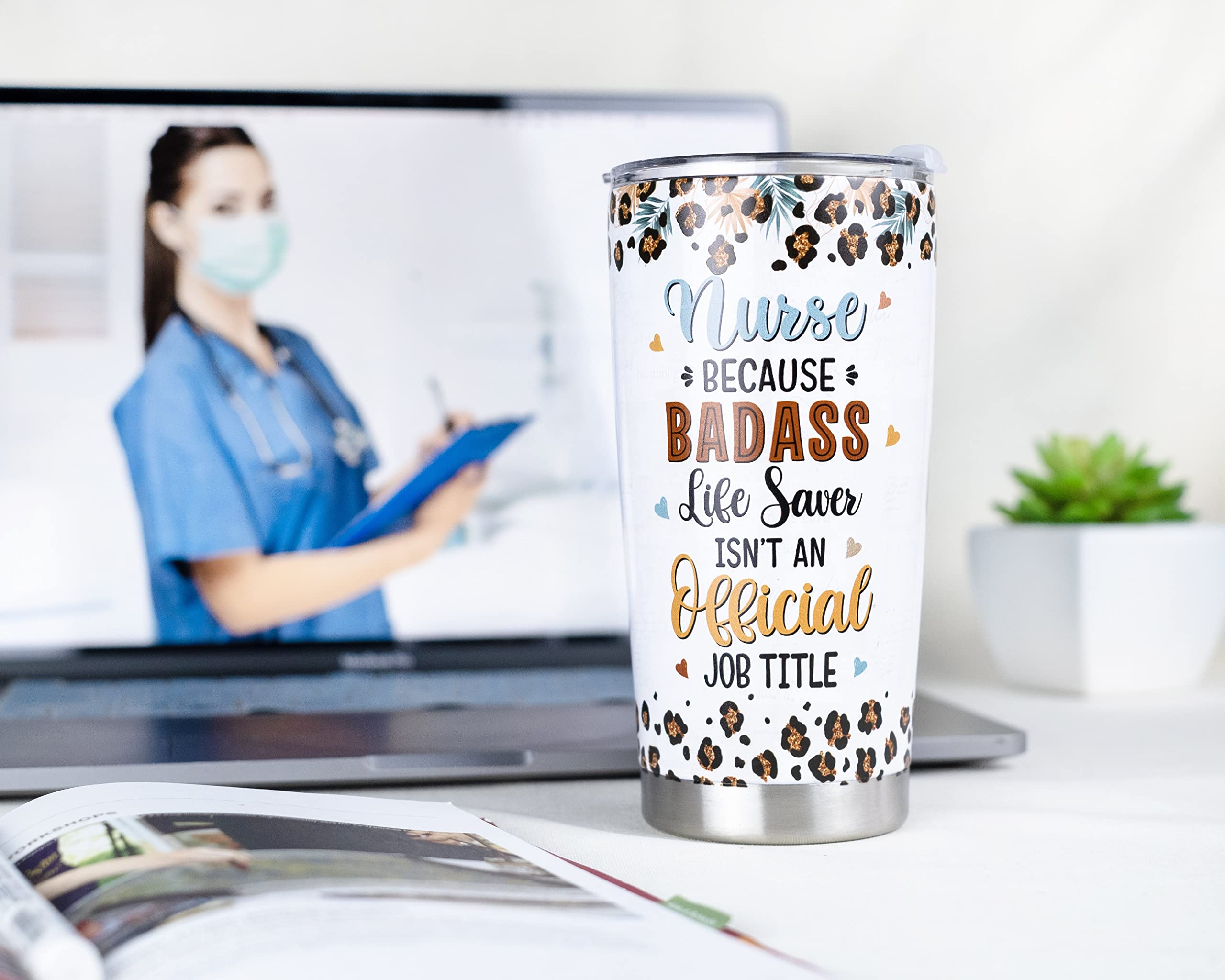 365FURY Nurse Gifts for Women - Nursing Gifts For New Nurses - Nurses Week Gifts, Christmas, Birthday, Graduation, Nurses Day Gifts - Life Nurse Gift, RN/LPN/NICU Gift, Nurse Tumbler 20 Oz