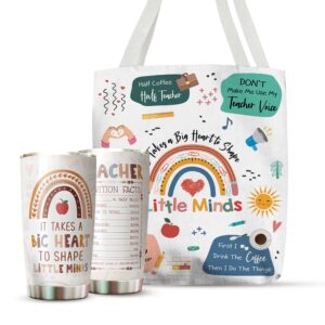 teacher gift for women- gifts for teachers appreciation gifts preschool kindergarten teacher gifts it takes a big heart to shape little minds end of school year gifts teacher cups tumbler 20 oz