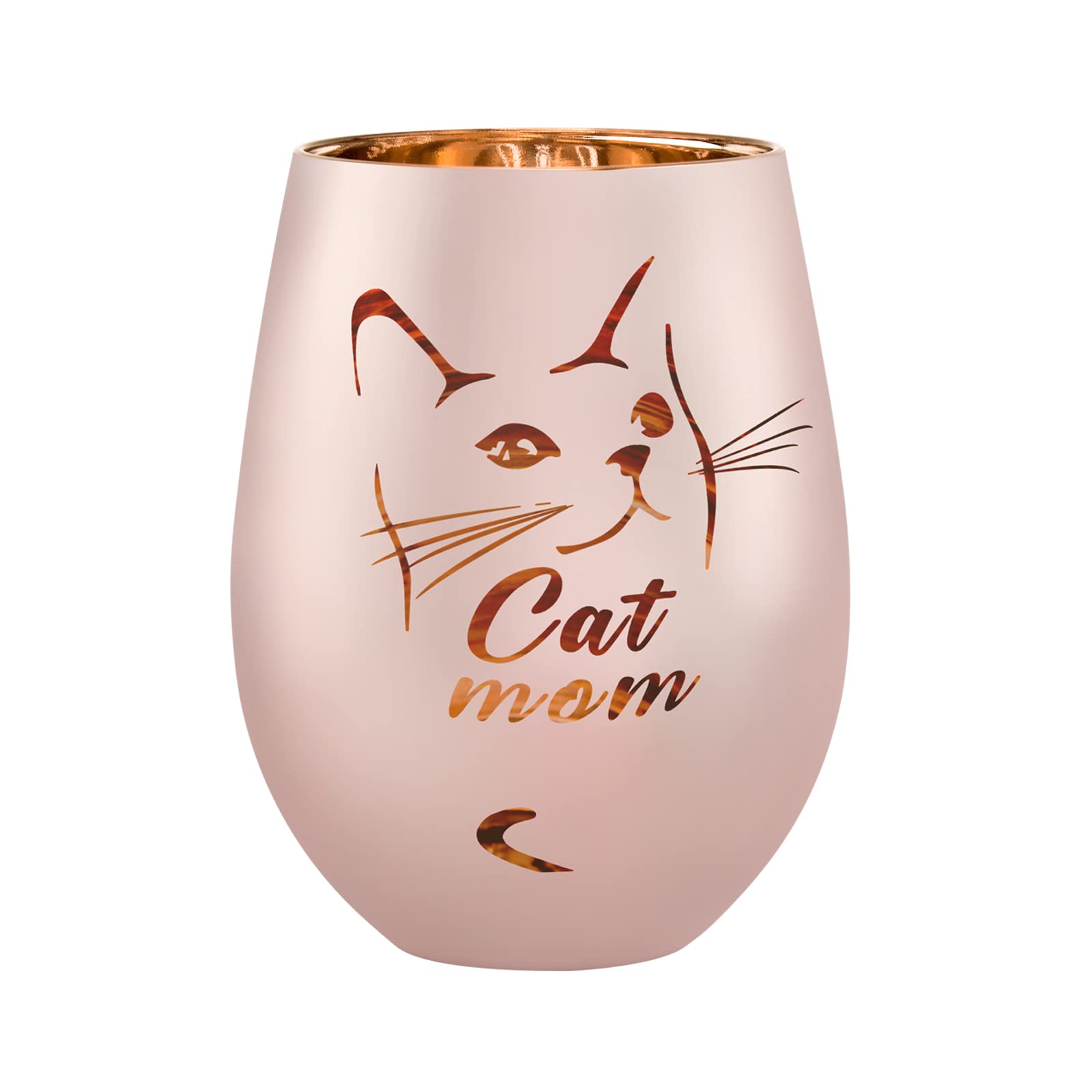 xilaxila Cat Mom Gifts - Funny Cat Lover Gifts for Women - Mothers Day Birthday Gifts for Mom - Cat Gifts for Cat Lovers - Cat Wine Glasses (Cat Mom)