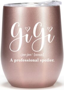 rock & llama gigi gifts for grandma 12oz wine glass tumbler cup best gigi ever birthday gift from grandchildren funny grandma coffee mug