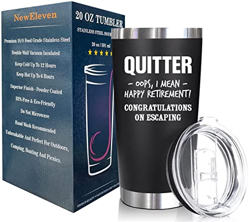 Retirement Gifts For Men Women 2024 - Retired Gifts For Men, Women - Retirement Party Decorations - Fun Retirement Gifts For Women, Men, Retired People, Coworkers, Friends - 20 Oz Tumbler