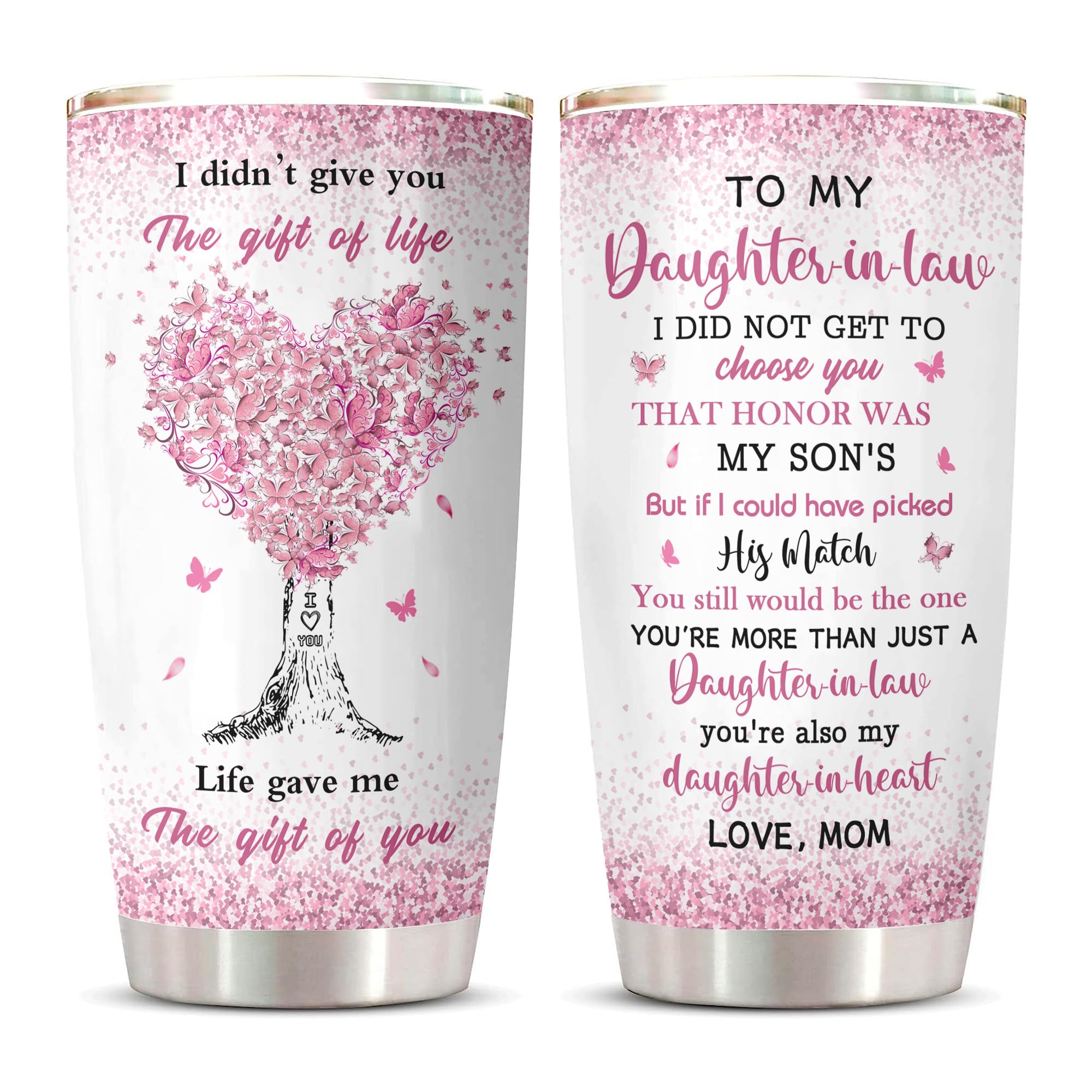 ZANIION Daughter in Law Gifts Tumbler, Gifts For Daughter in Law, Daughter in Law Gift Ideas, Best Future Daughter in Law Birthday Gift, Daughter-in-Law Gifts From Mother-in-Law Coffee Cup 20oz 1PC