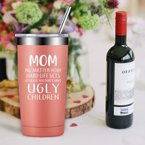 Fufandi Mom Gifts from Daughter, Son, Kids - Gifts for Mom - Mothers Day Christmas Gifts for Mom, Mommy, Wife - Cool Gag Birthday Present for a Mother - Mom Tumbler