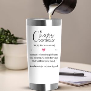 Gifts for Coworkers, Coworker Gifts for Women, Christmas Gifts for Boss, Teacher, Work Bestie, Coworker Leaving Gifts, Retirement Gifts for Women, 20 Oz Stainless Steel Tumbler