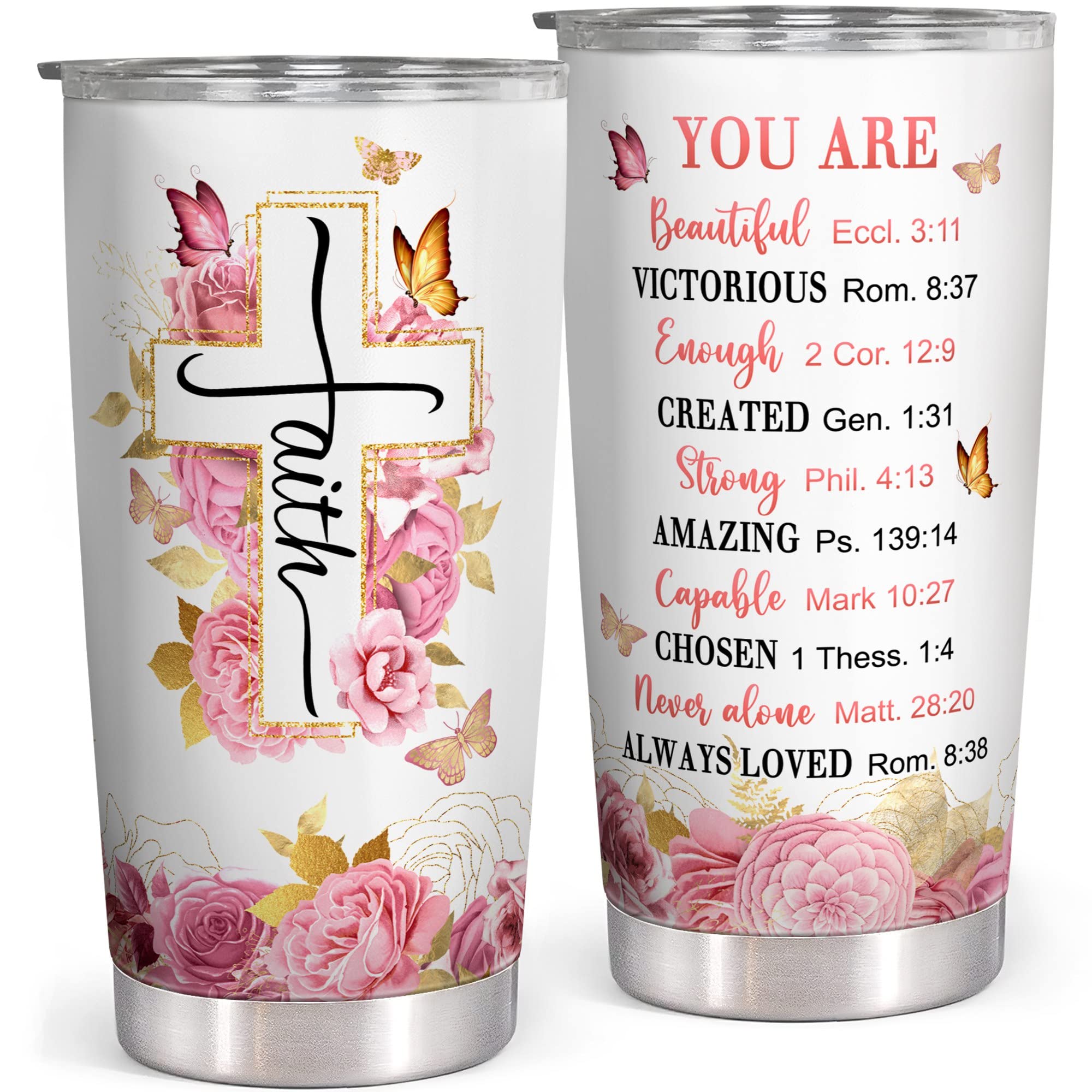 Christian Gifts for Women - Religious Gifts for Women - Birthday Gifts for Mom, Grandma, Sister, Friend, Coworker - Mothers Day Gifts - Inspirational Spiritual Catholic Gifts for Women - 20 Oz Tumbler