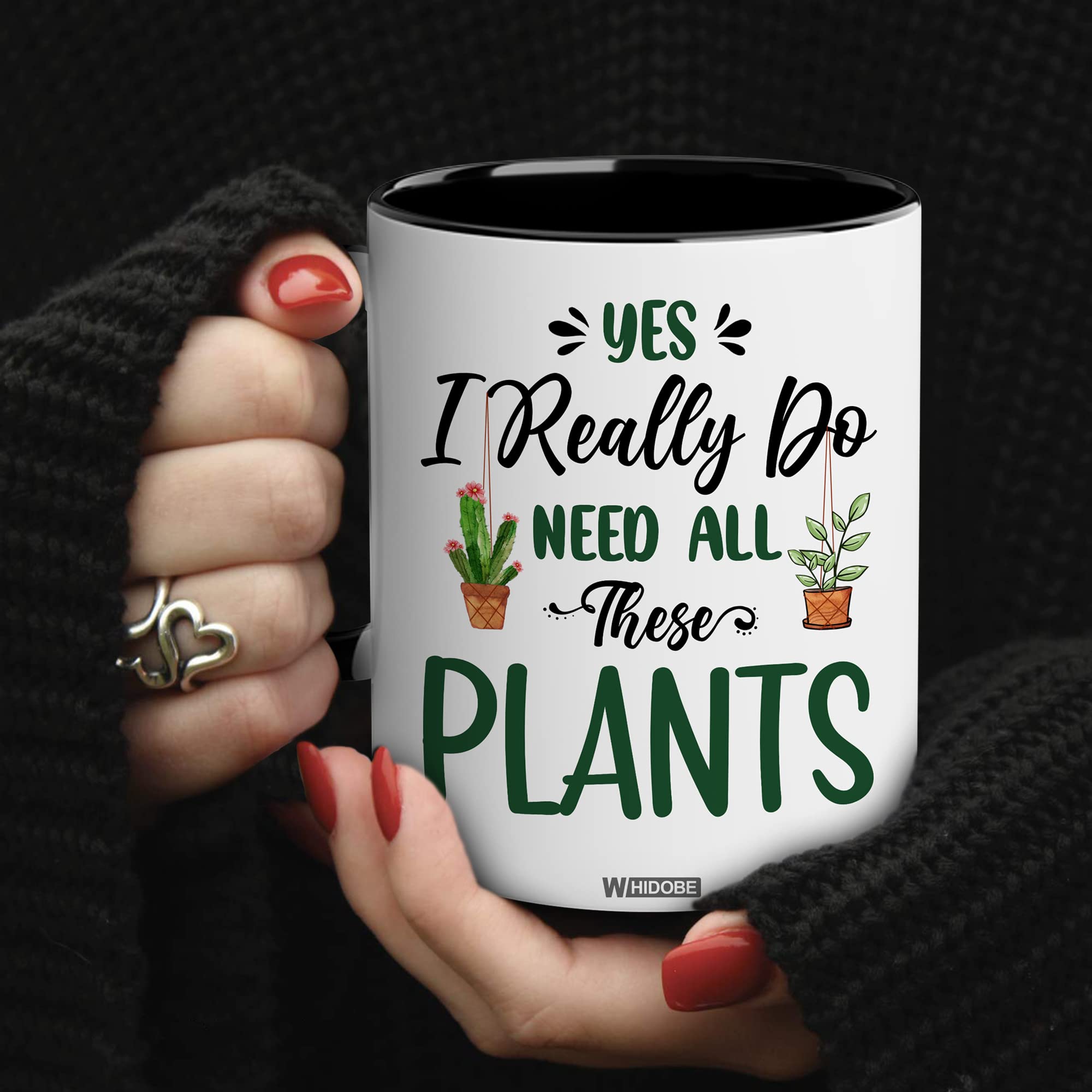 WHIDOBE Gifts For Gardeners, Gardening Mug, Gardening Gifts For Women, Men, Yes I Really Do Need All These Plants Mug, Gardner Mug, Plant Mom Mug, Plant Mug For Plant Lovers, Mom, Woman, Mothers, Dad