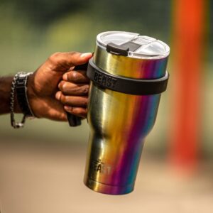 Greens Steel Handle for 30 oz BEAST Tumbler Only | BEAST Tumbler Handle Anti Slip Travel Mug Grip | Beast Cup Holder | BEAST Tumbler Accessories | Lightweight Tumbler Holder | Cup Handle