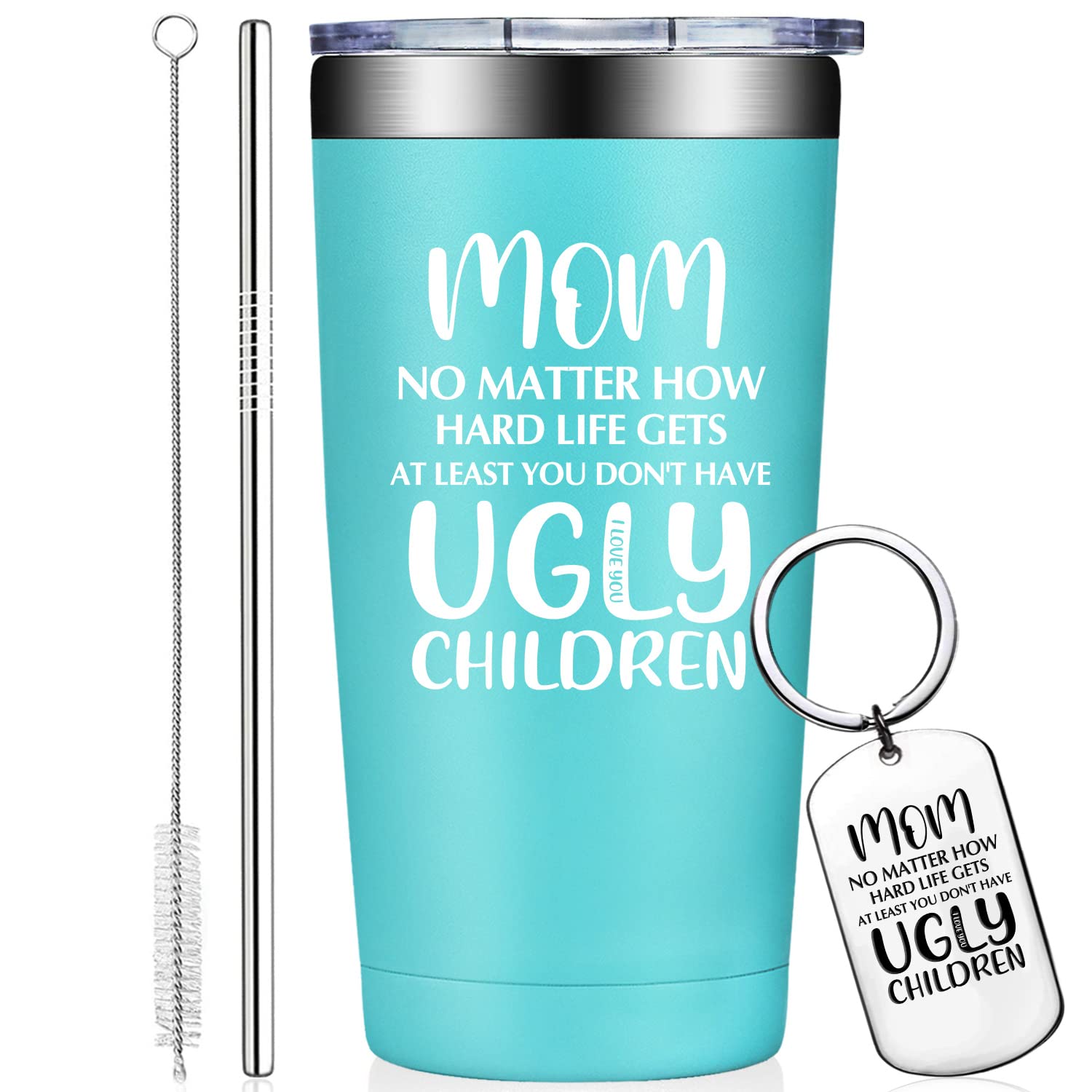 Grifarny Mom Gifts, Gifts for Mom from Daughter, Son, Kids, Husband - Funny Birthday Mothers Day Christmas Gifts for Mom, Mother, New Mom, Wife, Mama - Mom Tumbler Cup 20 oz