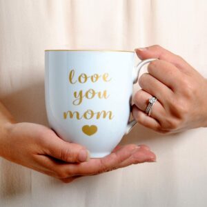 SipNBloom Mom-Mug Mothers Day Gifts for Mom, Mom Coffee Mug Mom Tea Cup Birthday Gifts for Mom, Mom Gifts 13.5 Oz Blue