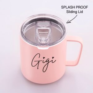 VIOLET & GALE Gigi Gifts for Grandma 12oz Lovely Gigi Coffee Mug for GG from Grandkids Gigi to Be Travel Tumbler Cup