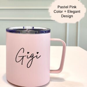 VIOLET & GALE Gigi Gifts for Grandma 12oz Lovely Gigi Coffee Mug for GG from Grandkids Gigi to Be Travel Tumbler Cup