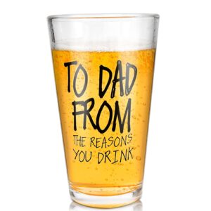 gifts for dad,fathers day dad gifts from daughter son wife,16 oz funny beer glass gifts for dad men grandpa stepdad father in law husband,dad gifts for fathers day birthday christmas anniversary