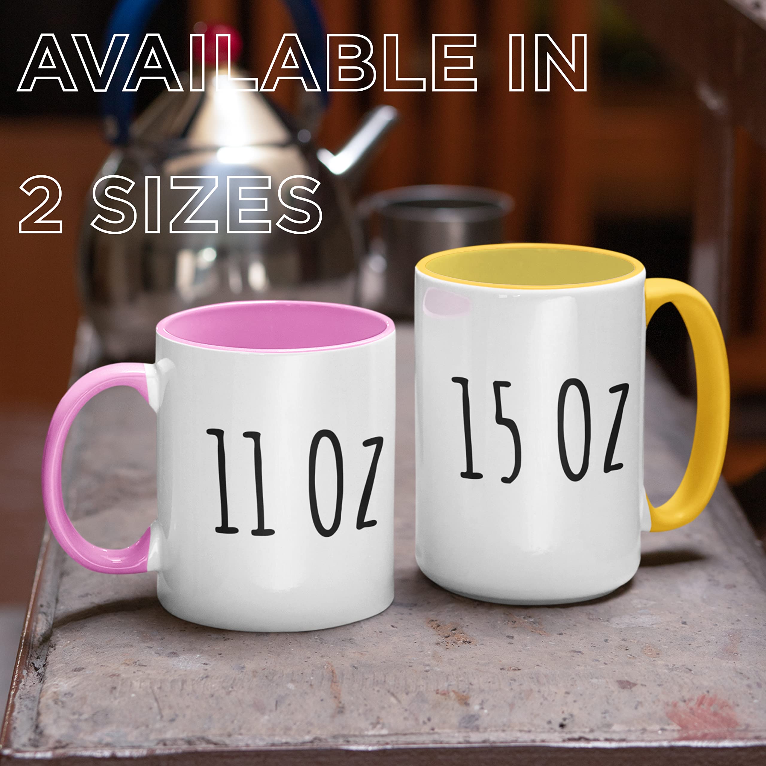 Custom Photo Coffee Mug, 11 - 15 oz. Personalized Mug w/ Picture, Text, Name - Gifts for Boyfriend, Girlfriend, Best Friend, Christmas Gifts, Taza Personalizadas - White