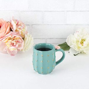 Pinky Up Cactus Mug, Tea Cup, Cactus coffee cup, Ceramic Mug, Coffee & Tea Accessories, Cute Succulent Mugs, 10oz, set of 1