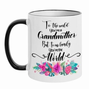 fatbaby grandma birthday gifts mug for world best grandmother,mother's day grandma coffee mug for nana, abuela, granny, mimi from grandson,granddaughter, grandkids, grandchildren